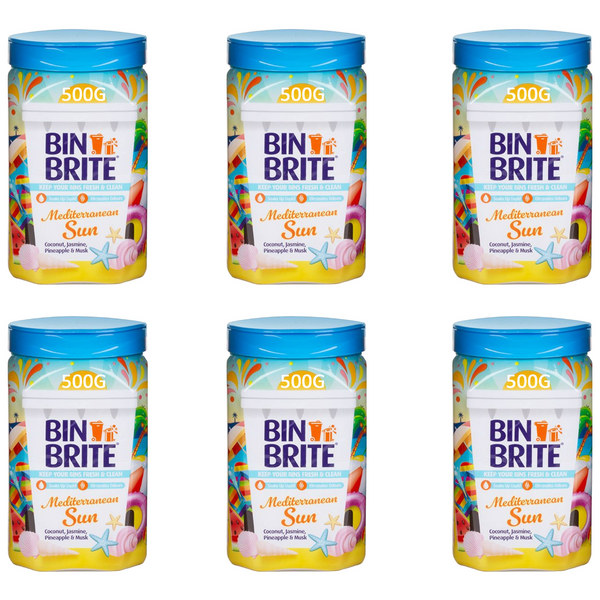 Bin Brite Mediterranean Sun Bin Odour Neutraliser 500g | Long-Lasting ...