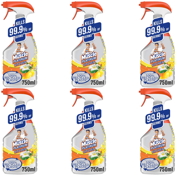 Mr Muscle Platinum Kitchen Degreaser 750ml | Citrus Scent | Powerful G ...